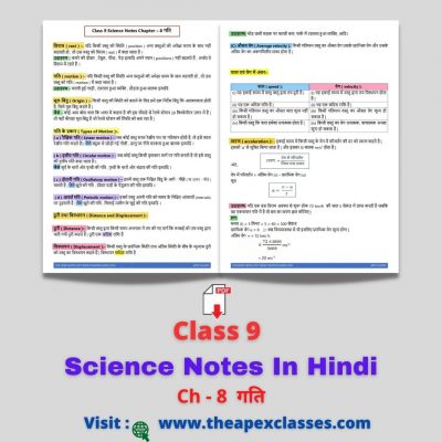 Class 9 Science Chapter-1 Notes In Hindi हमारे आसपास के पदार्थ – APEX ...