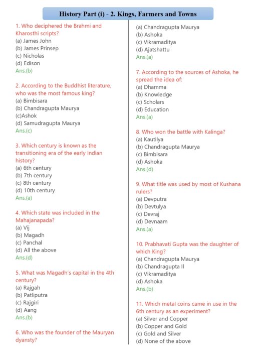 Class 12 History MCQs pdf in English – APEX CLASSES